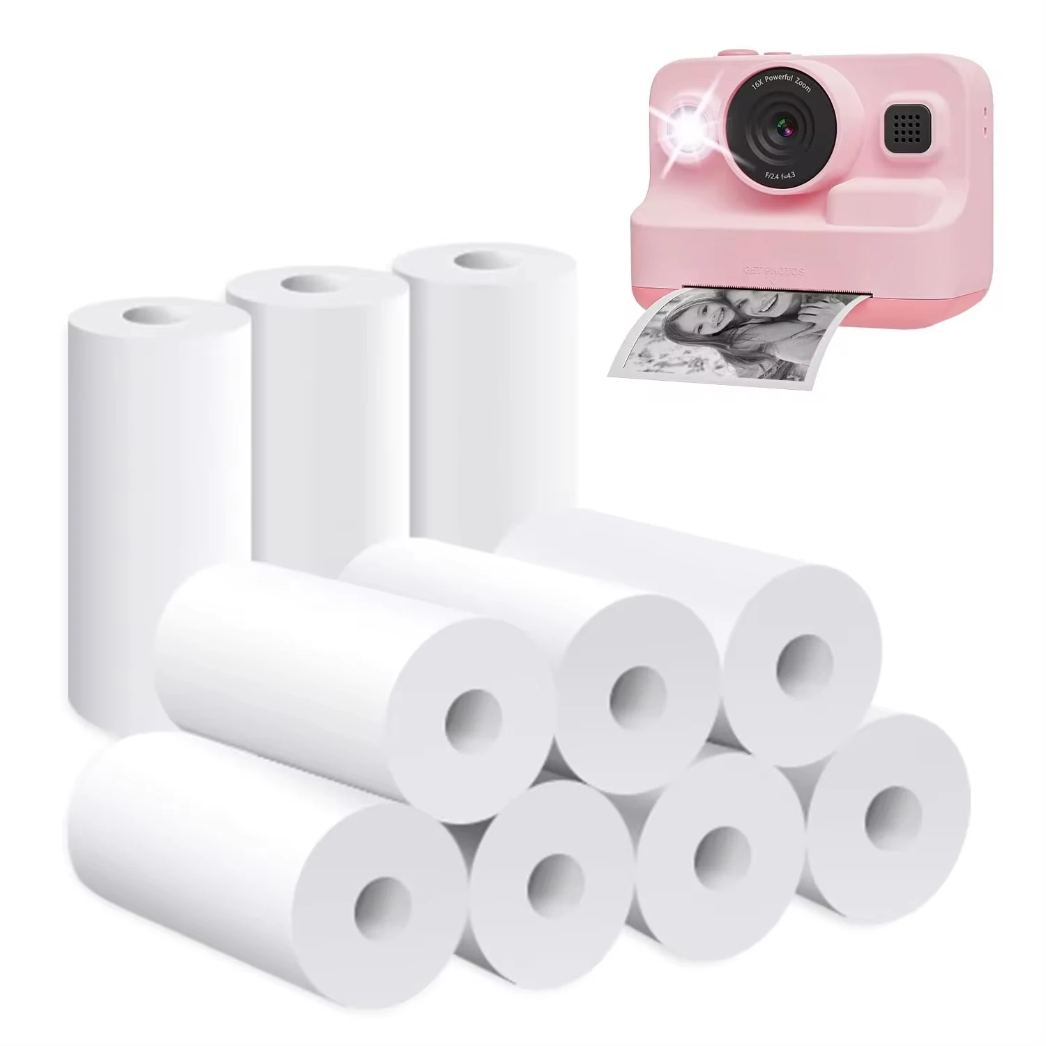 Mini Printing Paper Printing Camera Refill Thermal Paper 10 Rolls BPA ...