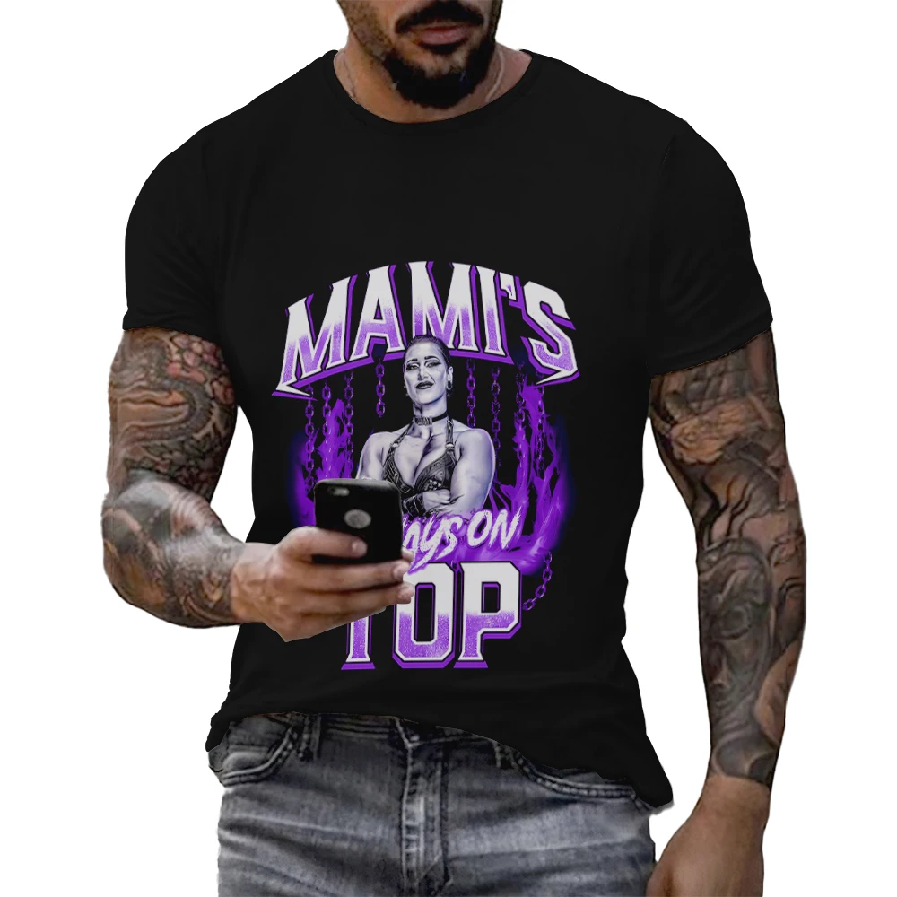 Wrestler Rhea Ripley T Shirt Mother's Day I'm Your Mami Graphic Mens ...