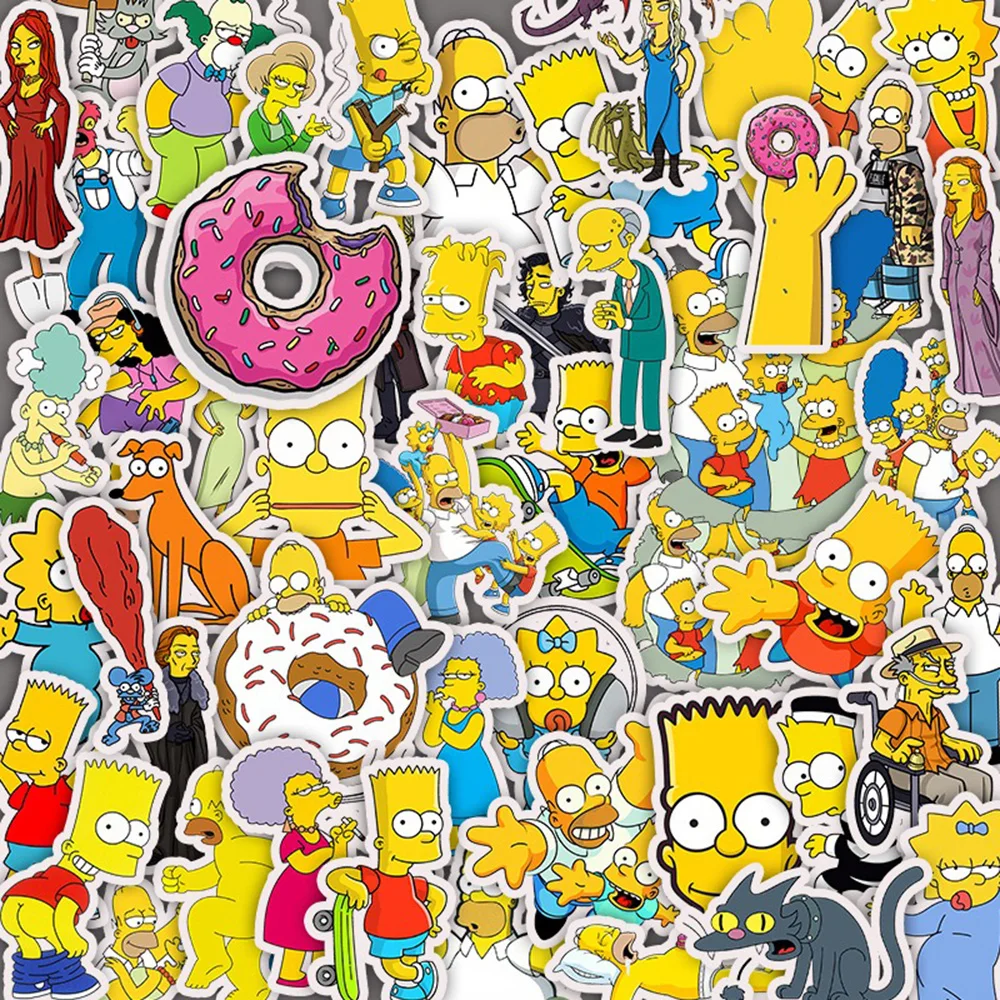 10-30-50PCS-Simpson-Family-Cartoon-Anime-Comedy-Stickers-DIY-Guitar ...