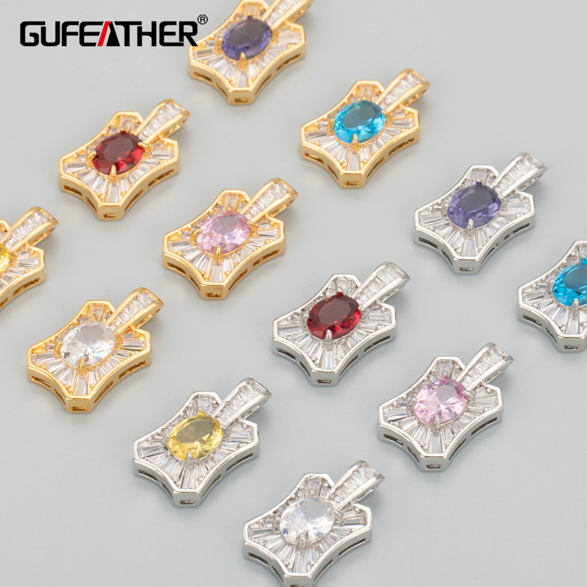 GUFEATHER-Accesorios-de-joyer-a-MB53-chapado-en-rodio-de-oro-de-18k-sin ...