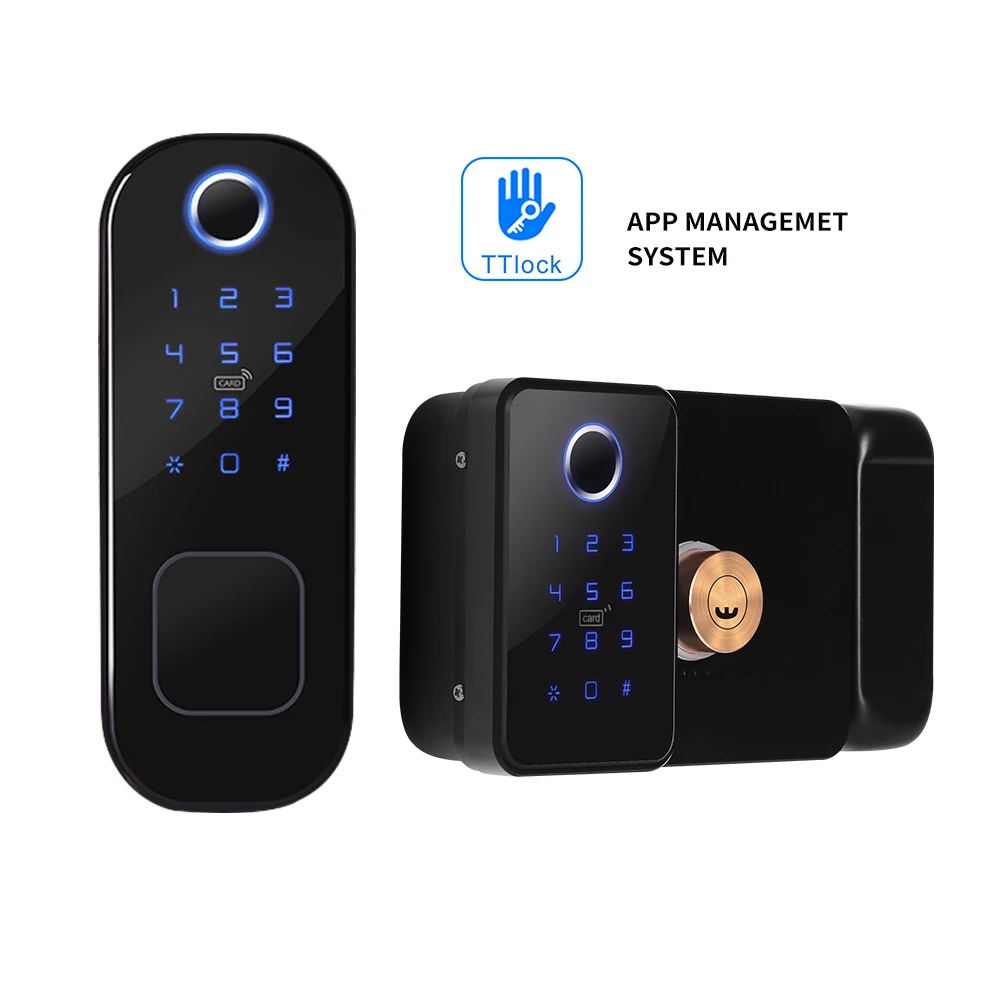 TTLOCK-APP-Outdoor-Smart-Lock-Dual-Side-Fingerprint-Rim-Lock-Code-RFID ...