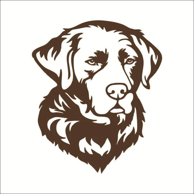 Lab Dog Head Silhouette