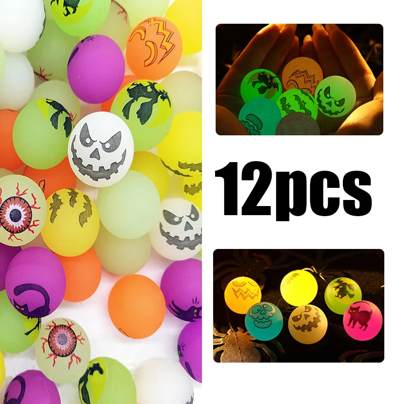 Luminous-Pinch-Bouncing-Ball-Halloween-Horror-Bat-Cat-Witch-Small ...