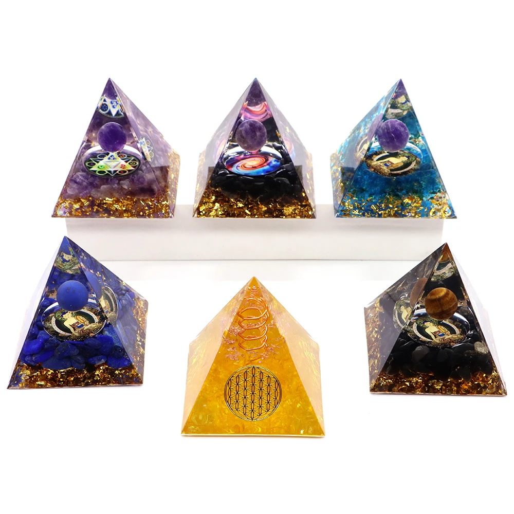 Natural-Crystals-Stone-Orgone-Pyramid-Energy-Generator-Amethyst-Reiki-Chakra-Crafts-Meditation ...