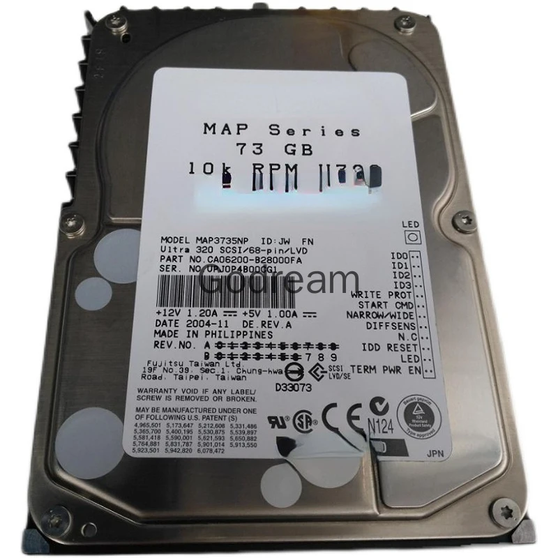 For FUJITSU 73G MAP3735NP 10K Ultra320 68 pin SCSI hard disk| | - AliExpress