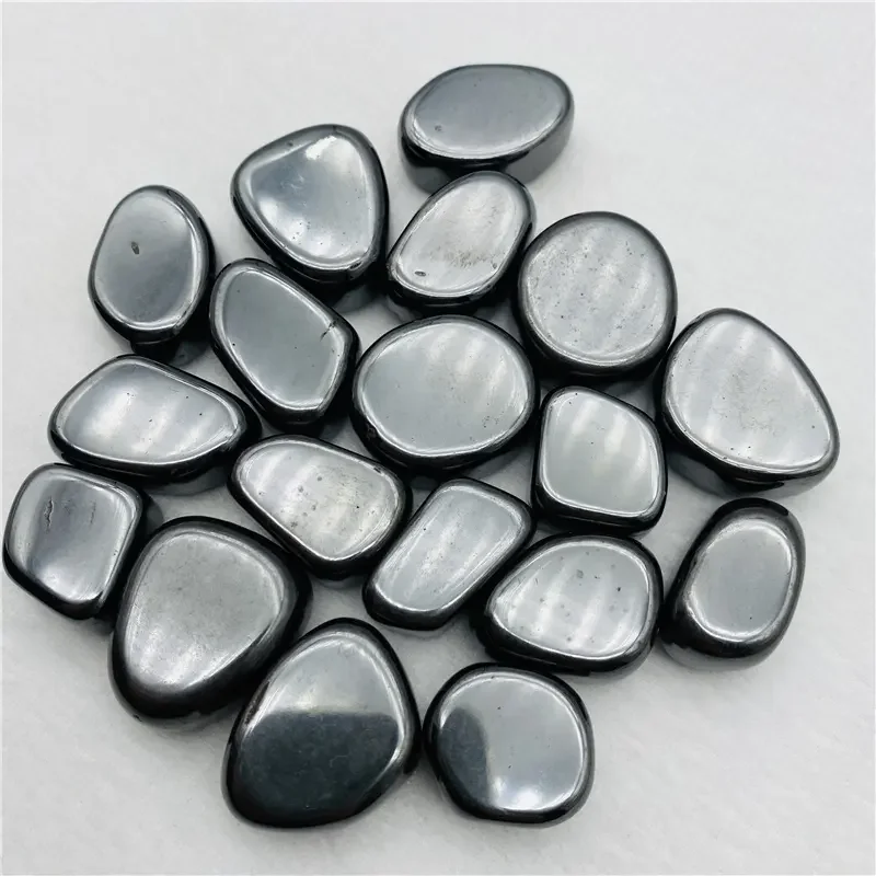 Crystal Tumbled Hematite Stones Palm Stone For Healing Reiki Charged ...