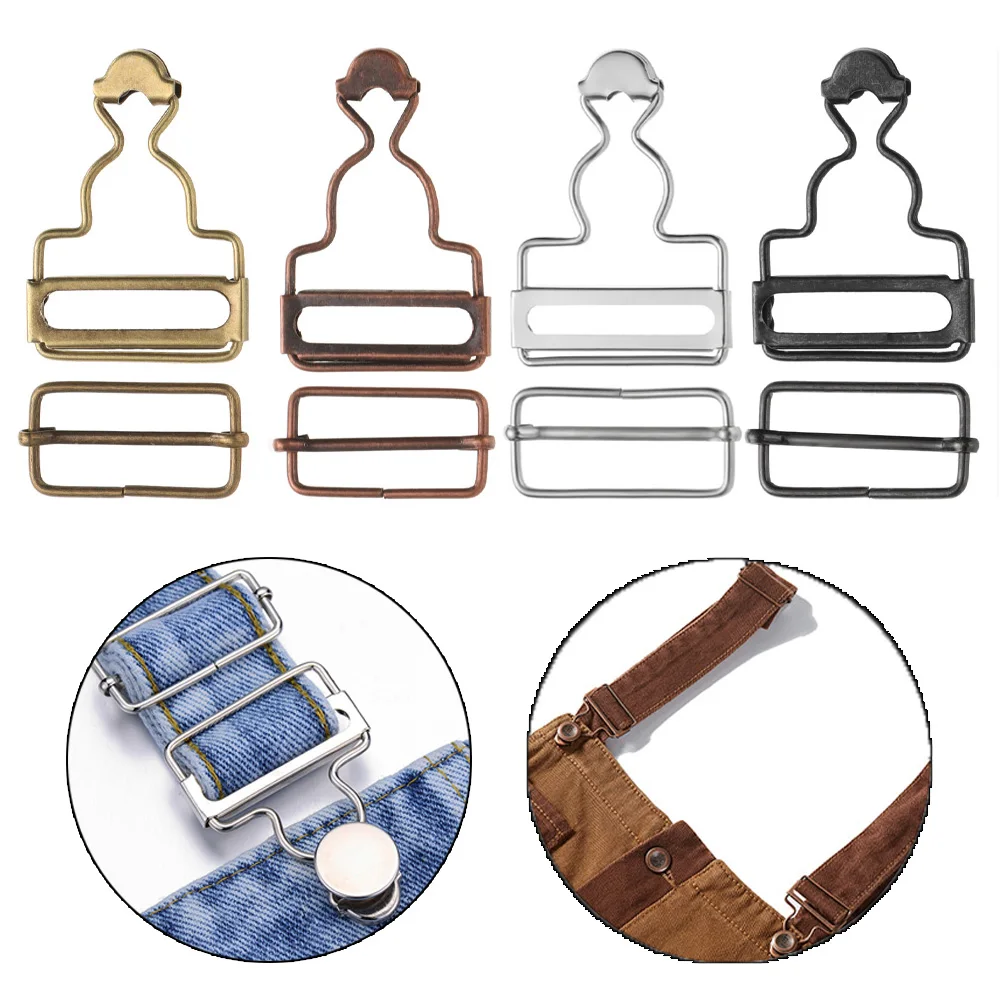 10Pcs Denims Dungaree Buckles Adjustable Suspender Brace Clips Handmake ...