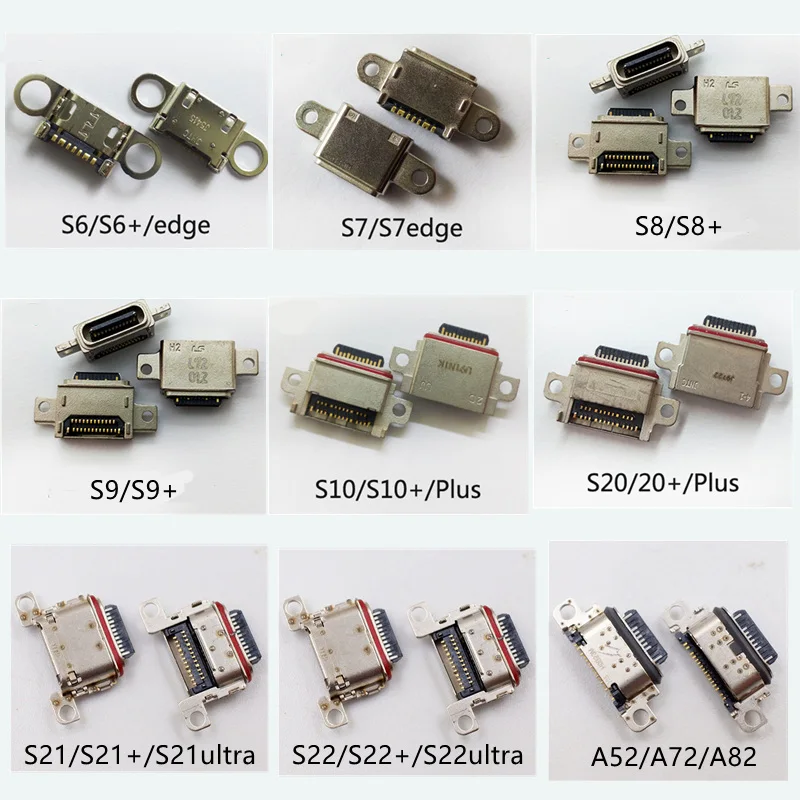 10 PCS USB Charging Dock Connector Jack Tail Sockect Plug For Samsung ...