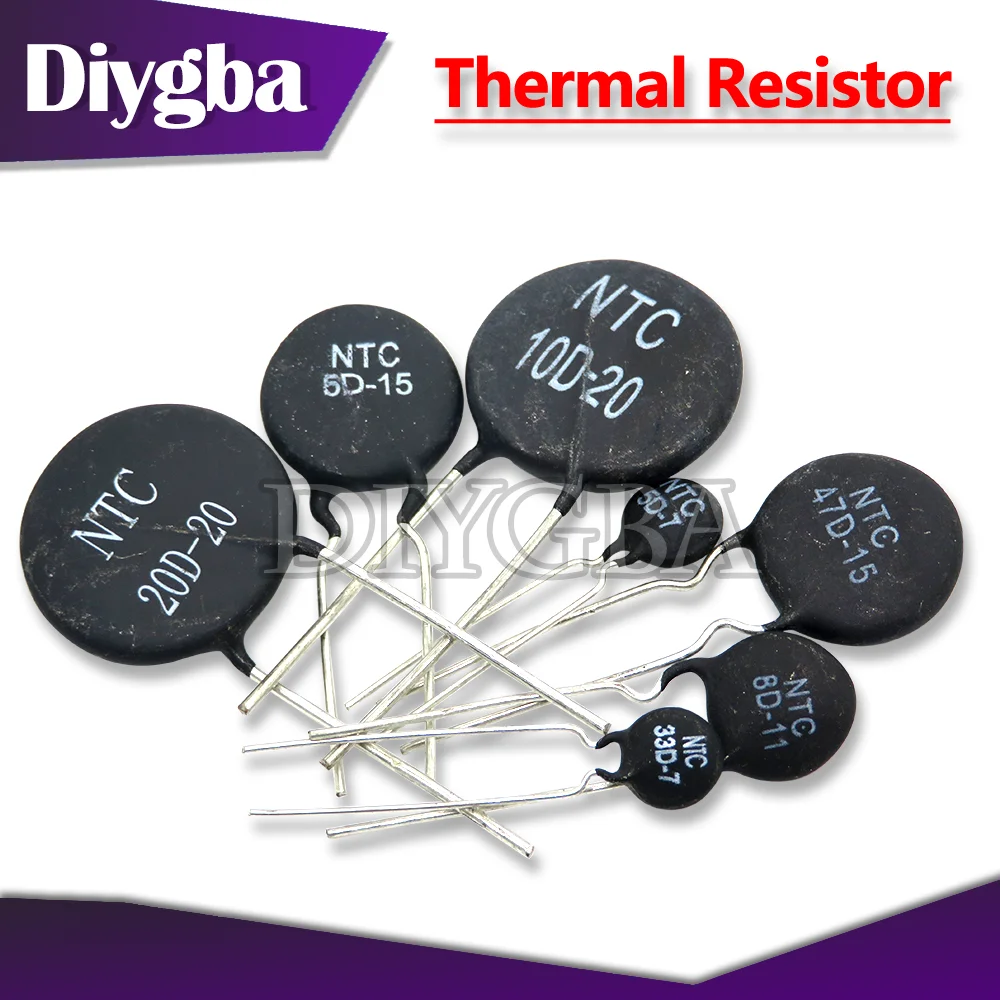 10PCS Thermal Resistor NTC 5D-11 10D-9 10D-11 47D-15 10D-20 10D-13 8D ...