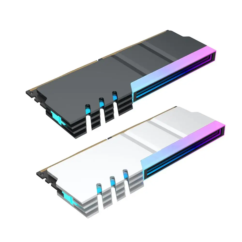 RGB-Light-Memory-Cooler-para-PC-Liga-de-alum-nio-Shell-de-resfriamento ...
