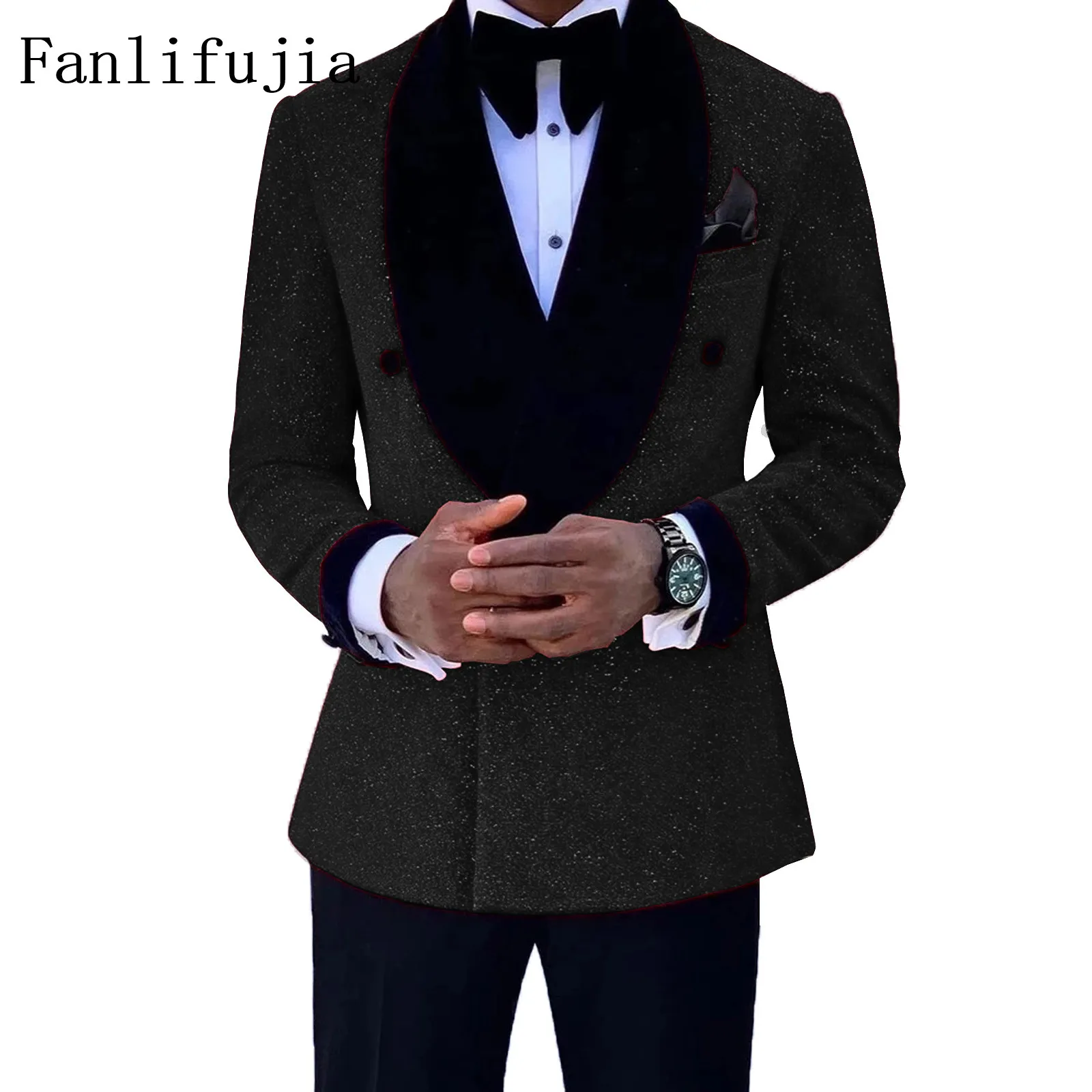 Fanlifujia-Luxe-Rode-Glitter-Pakken-Mannen-Bruidegom-Bruiloft-Smoking ...