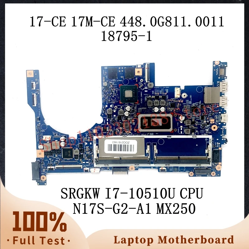 448-0G811-0011-With-SRGKW-I7-10510U-CPU-Mainboard-For-HP-17-CE-17M-CE ...