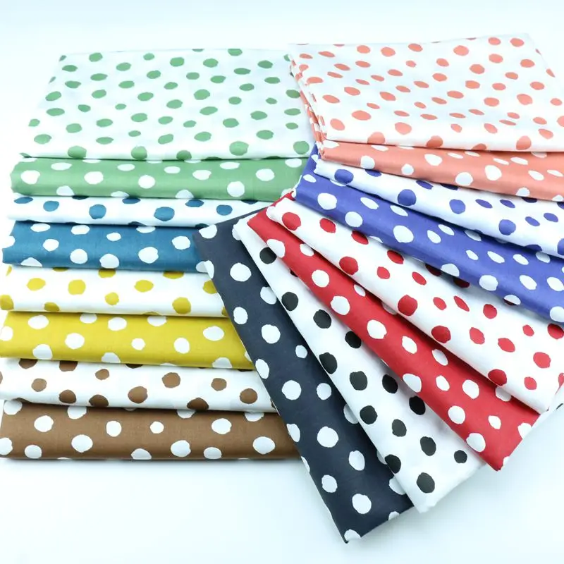 160cm-50cm-Fashionable-polka-dot-cotton-fabric-DIY-bedding-apparel ...