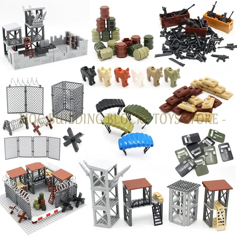 MOC-Military-Scene-Toy-Accessories-Building-Bricks-Block-Base-Soldiers ...
