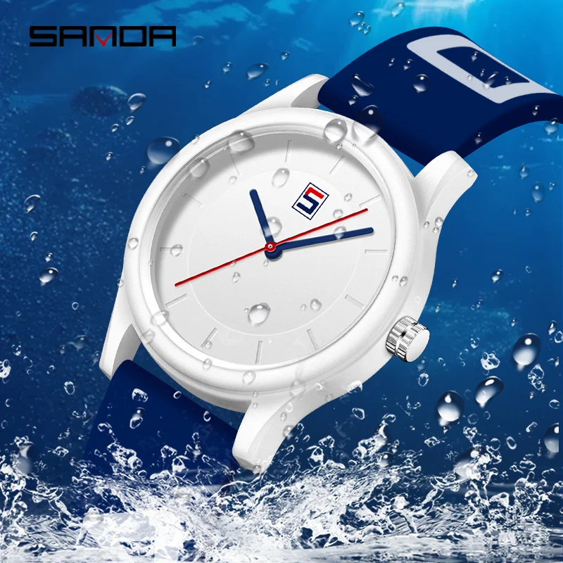 SANDA-3205-2023-unisex-Design-Quartz-movement-tape-simple-disassembly ...