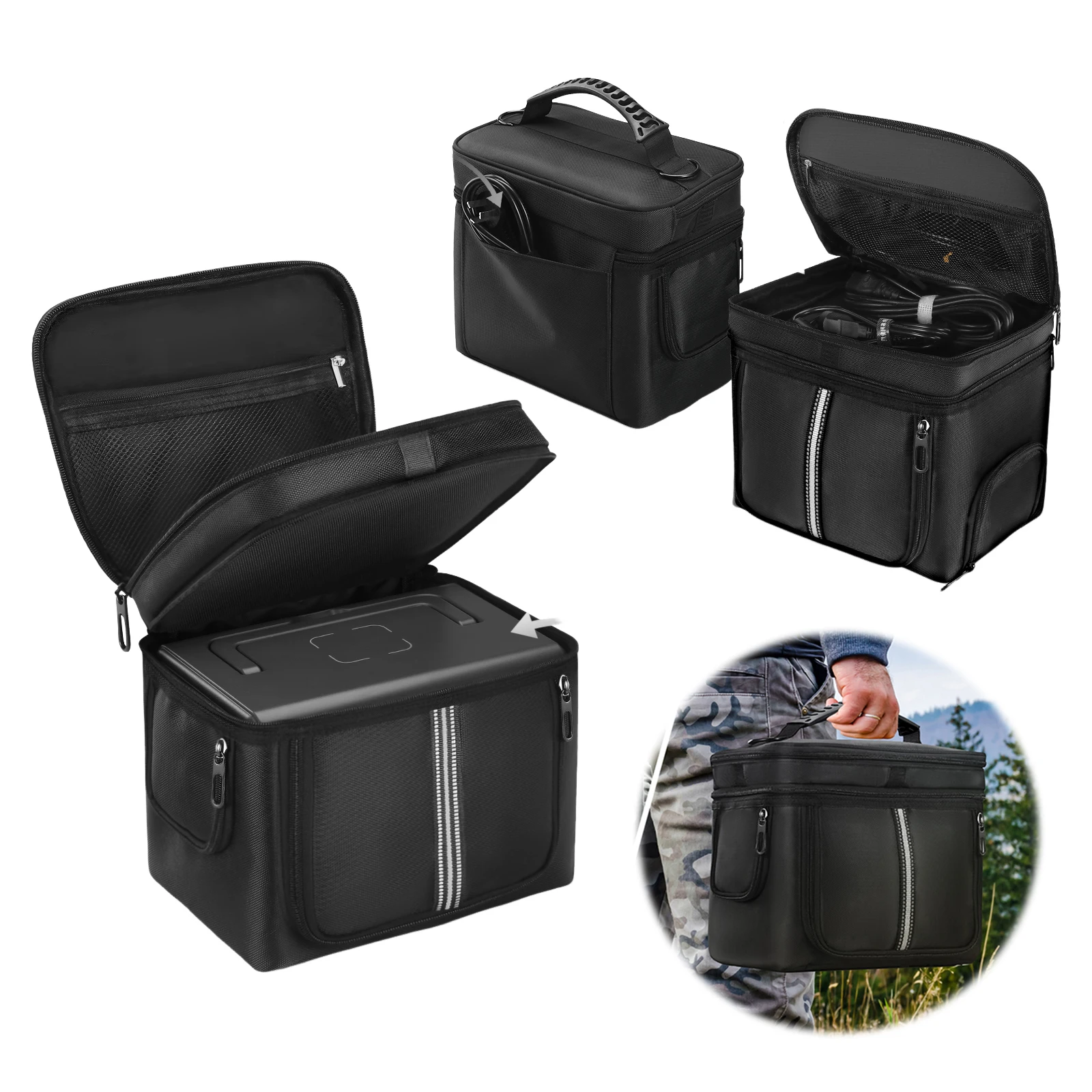 Portable Travel Case Waterproof Power Station Storage Case Protective ...