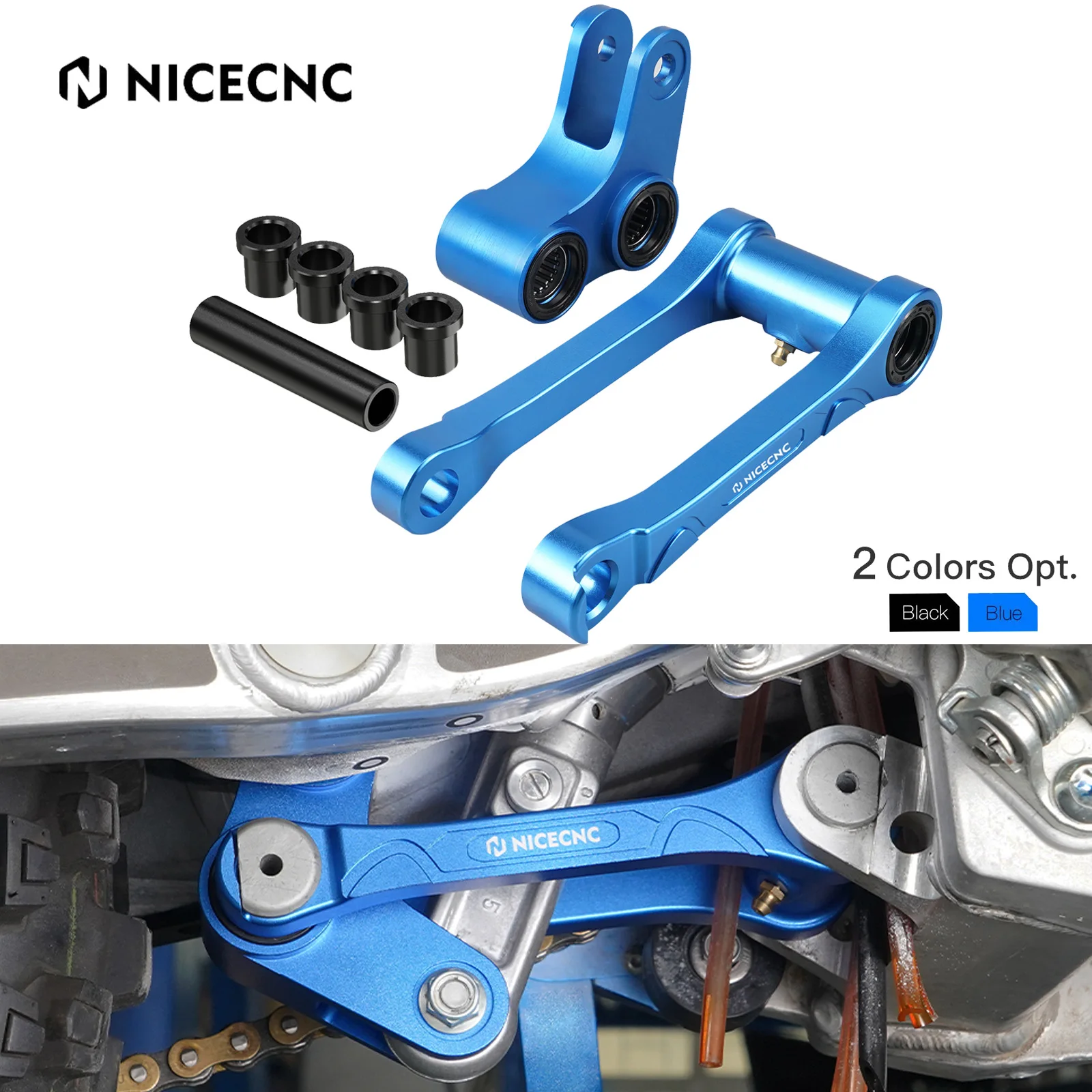 NiceCNC Rear Shock Linkage Arm kit For Yamaha YZ125 YZ250 2006-2023 ...