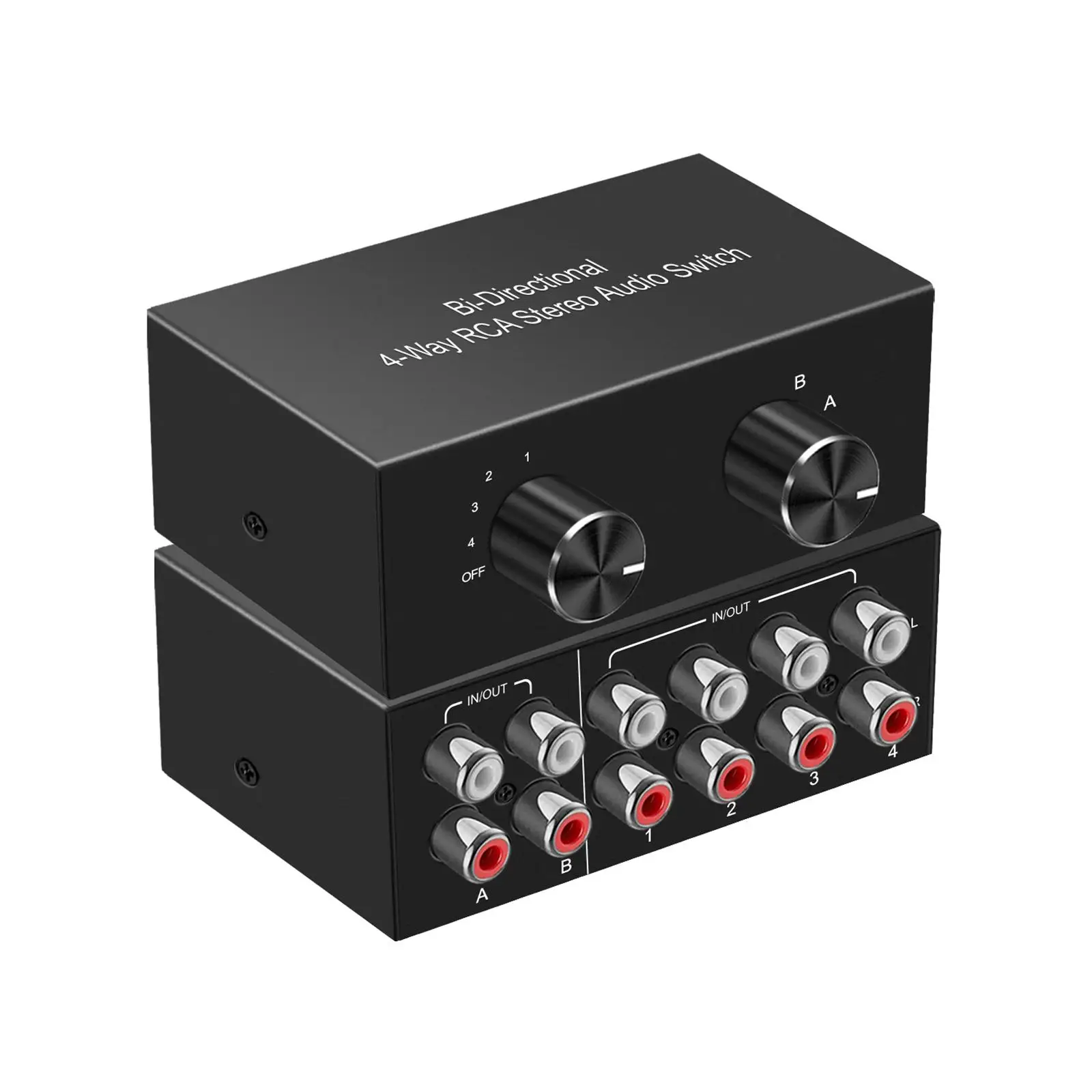 Interruptor-de-Audio-est-reo-bidireccional-RCA-de-4-v-as-conmutador-est ...