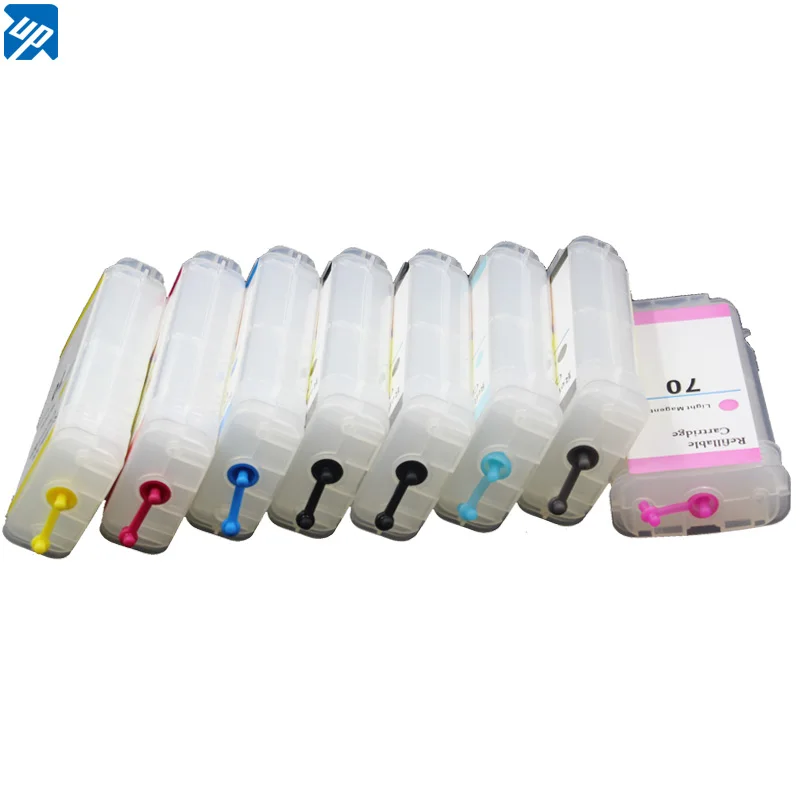 Up Brand 130ml X 8 Refillable Ink Cartridge Replacement For Hp 70 For Hp Designjet 2100 Z2100 ...