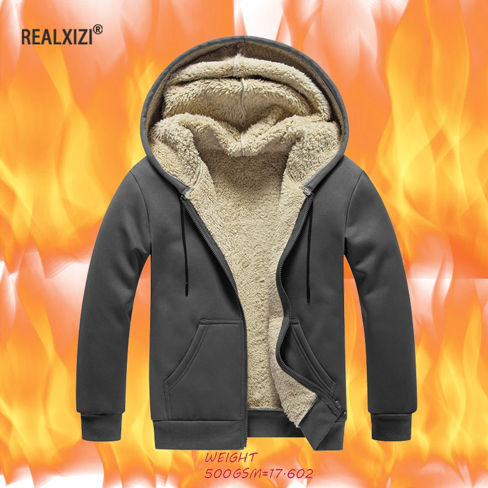 Winter-Men-Thick-Jackets-Lambswool-Warm-Baseball-Uniform-Zipper-Hooded ...