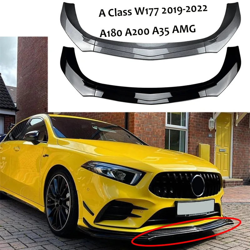 2019-2022-For-Mercedes-Benz-A-Class-W177-A180-A200-A35-AMG-Front-Bumper ...