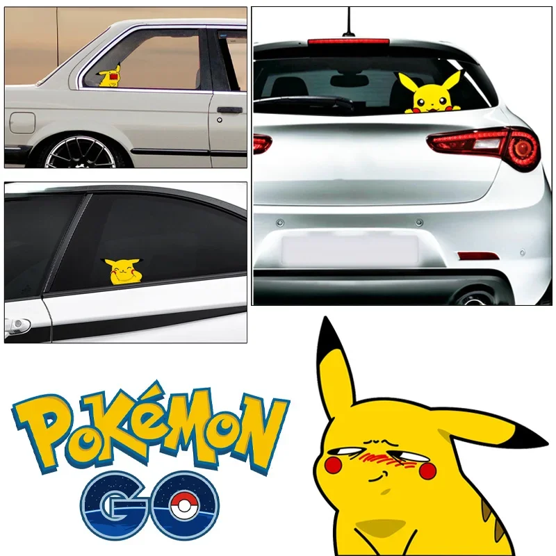 Pokemon-Pikachu-pegatina-de-decoraci-n-para-coche-pegatina-de-cristal ...