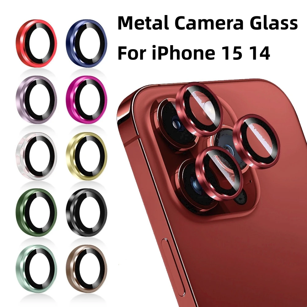 Metal-Camera-Ring-Glass-For-iPhone-15-14-Plus-13-12-Pro-Max-14Plus ...
