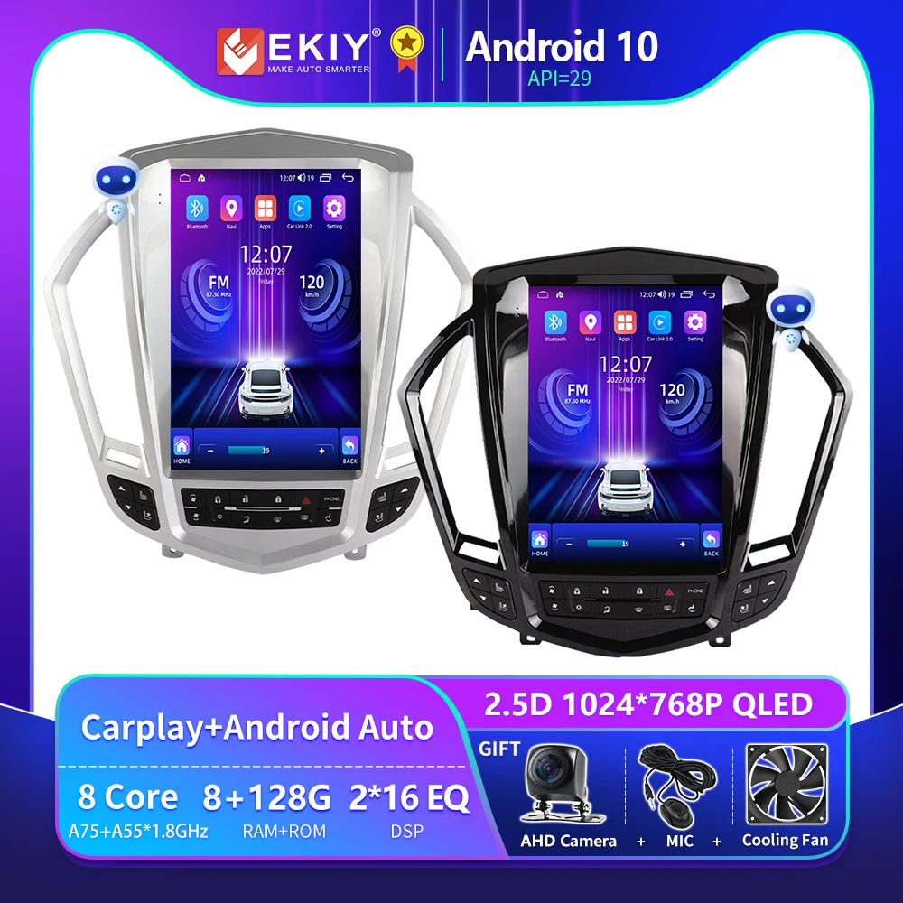 EKIY T9 Tesla Car Radio For Cadillac SRX 2009 - 2012 Multimedia Video ...
