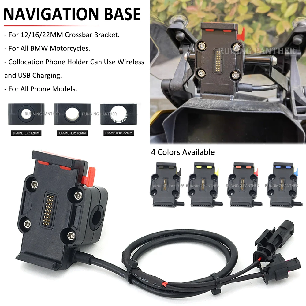 For-All-BMW-Motorcycle-Wireless-Charging-12-16-22mm-Roll-Bar-Phone ...