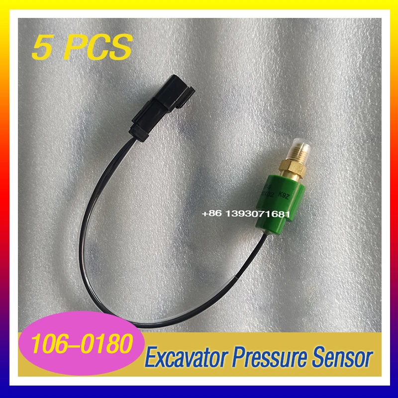 5PCS E320 E320B E320C Excavator 1060180 Pressure Switch 106 0180 For ...