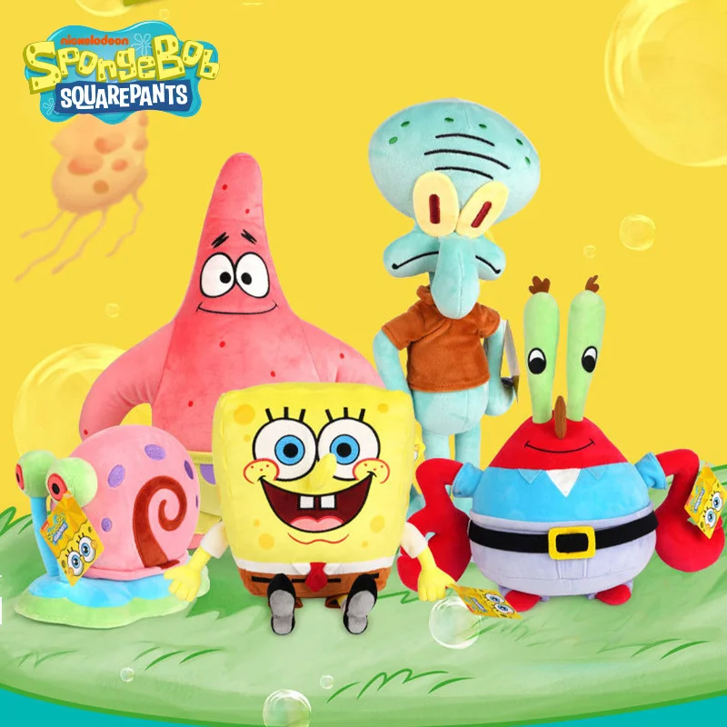Spongebob-Patrick-Star-Eugene-H-Krabs-Gary-the-Snail-Plush-Toy-Throw ...