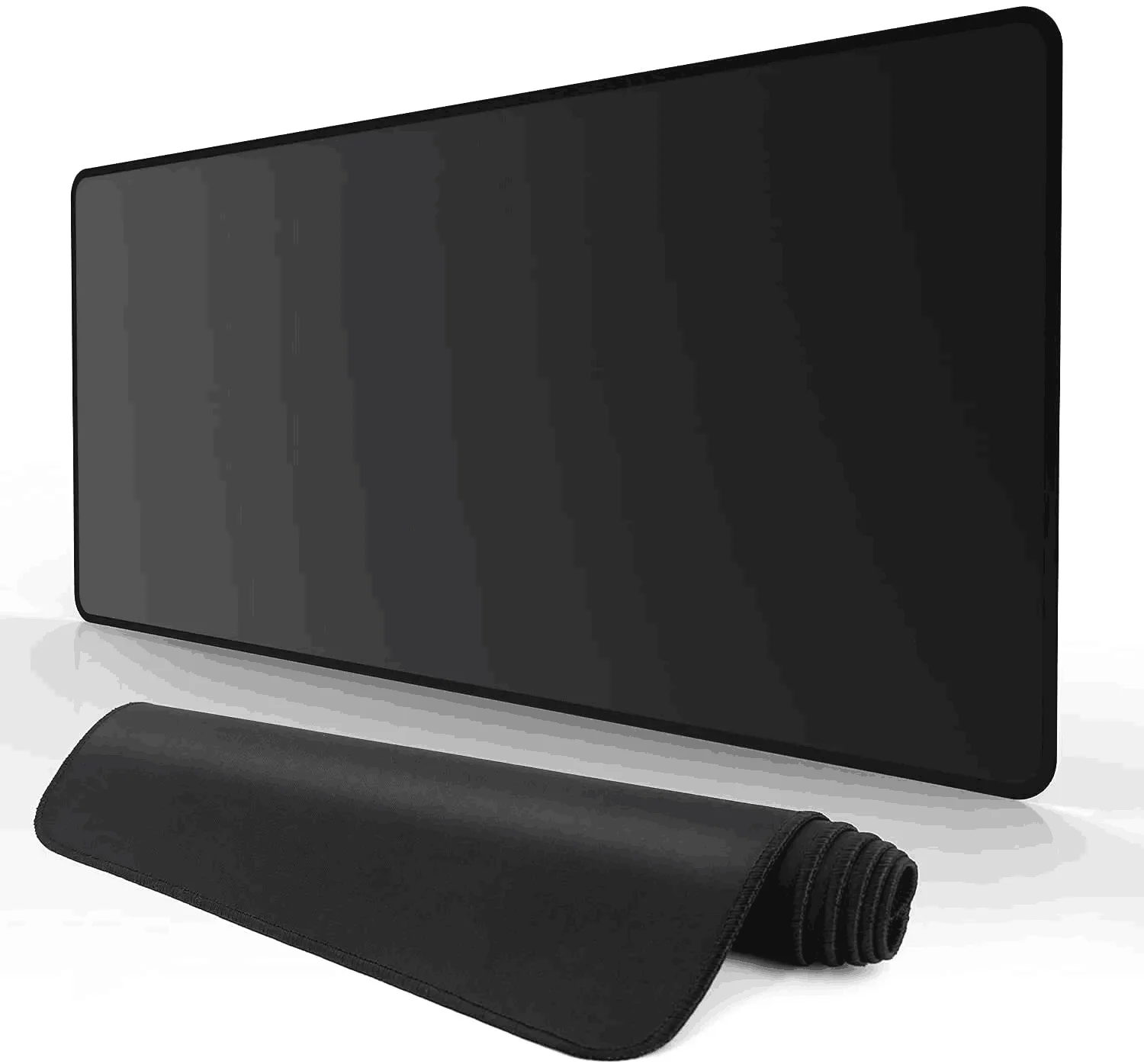 BLACK-Mouse-Pad-18-Sizes-Extra-Large-Desk-Mat-Stich-Edges-Mause-Pads ...