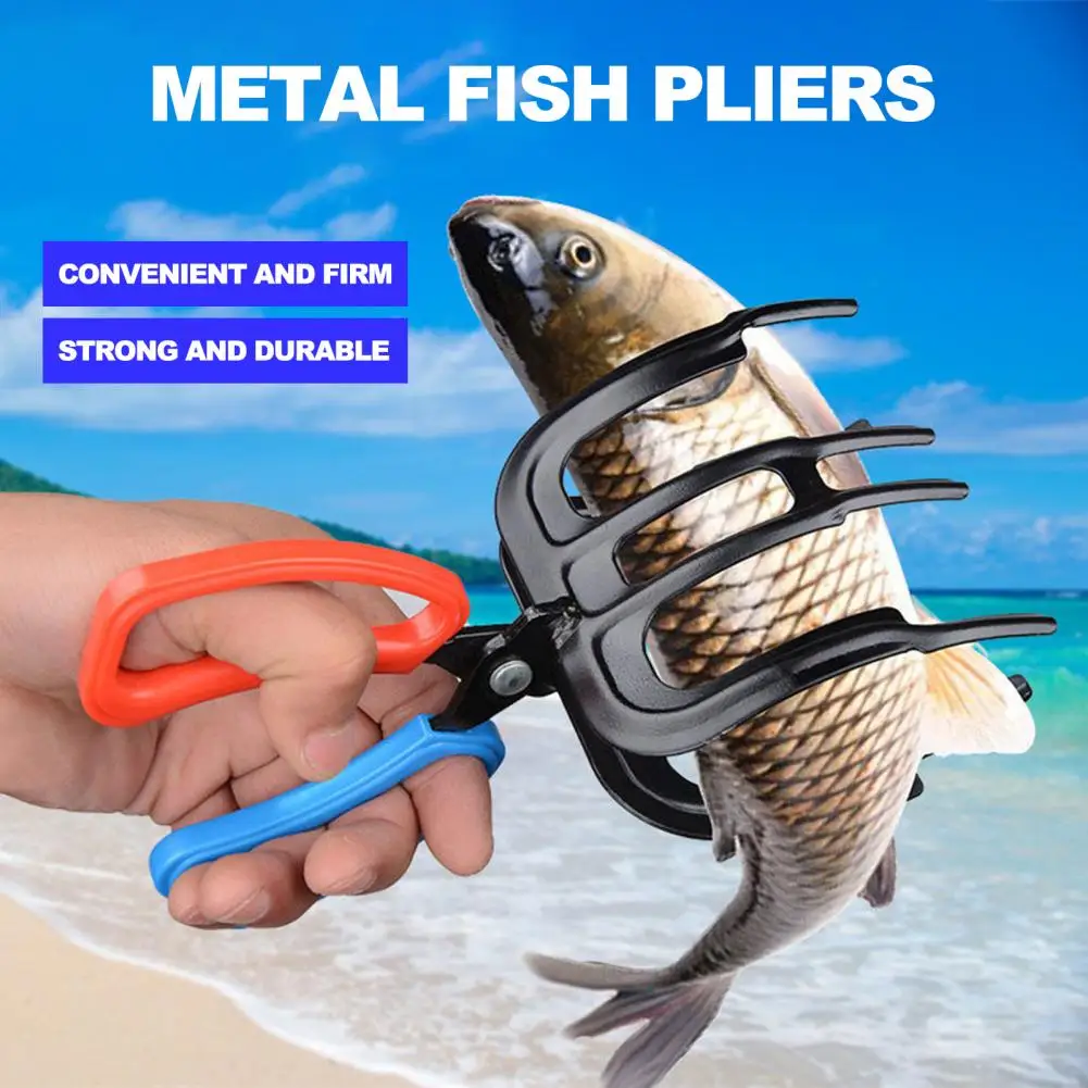 Fishing-Pliers-Gripper-Metal-Fish-Control-Clamp-Claw-Tong-with ...