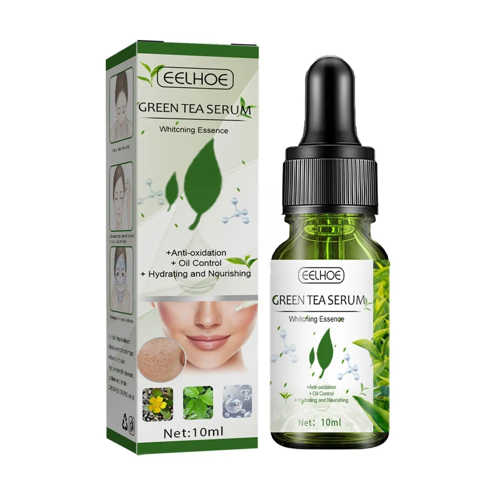 Green Tea Pore Shrinking Essence Pore Shrinking Facial Essence Skin ...