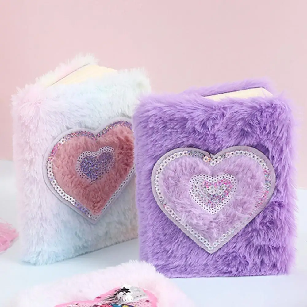 Notebook-Exquisite-Pattern-Adorable-Appearance-Plush-Notebook-Wide ...