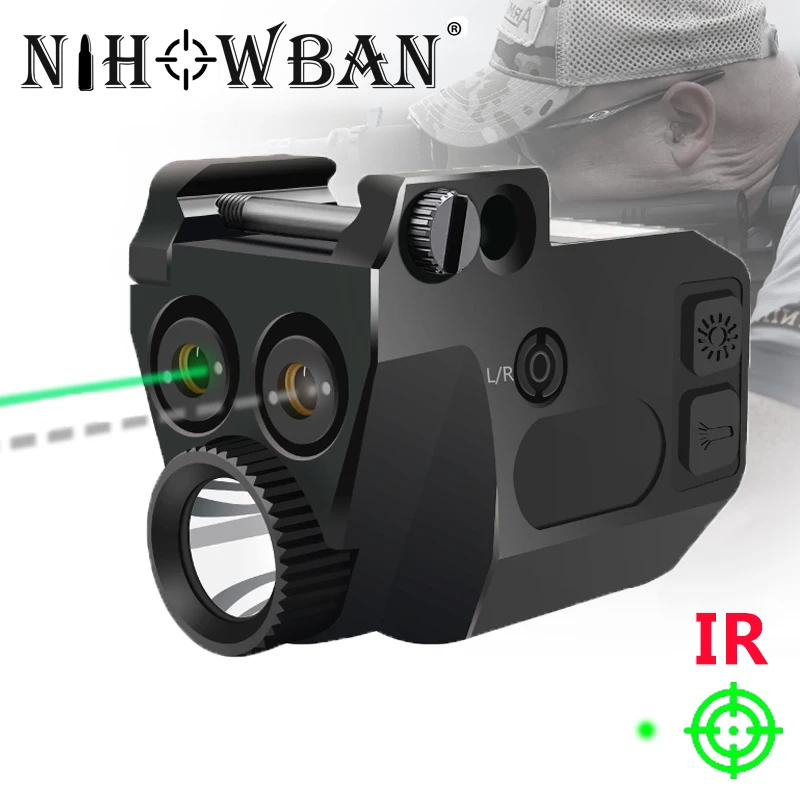 Tactical-Laser-Sight-Red-Dot-IR-Laser-Scope-LED-Flashlight-Light-for ...