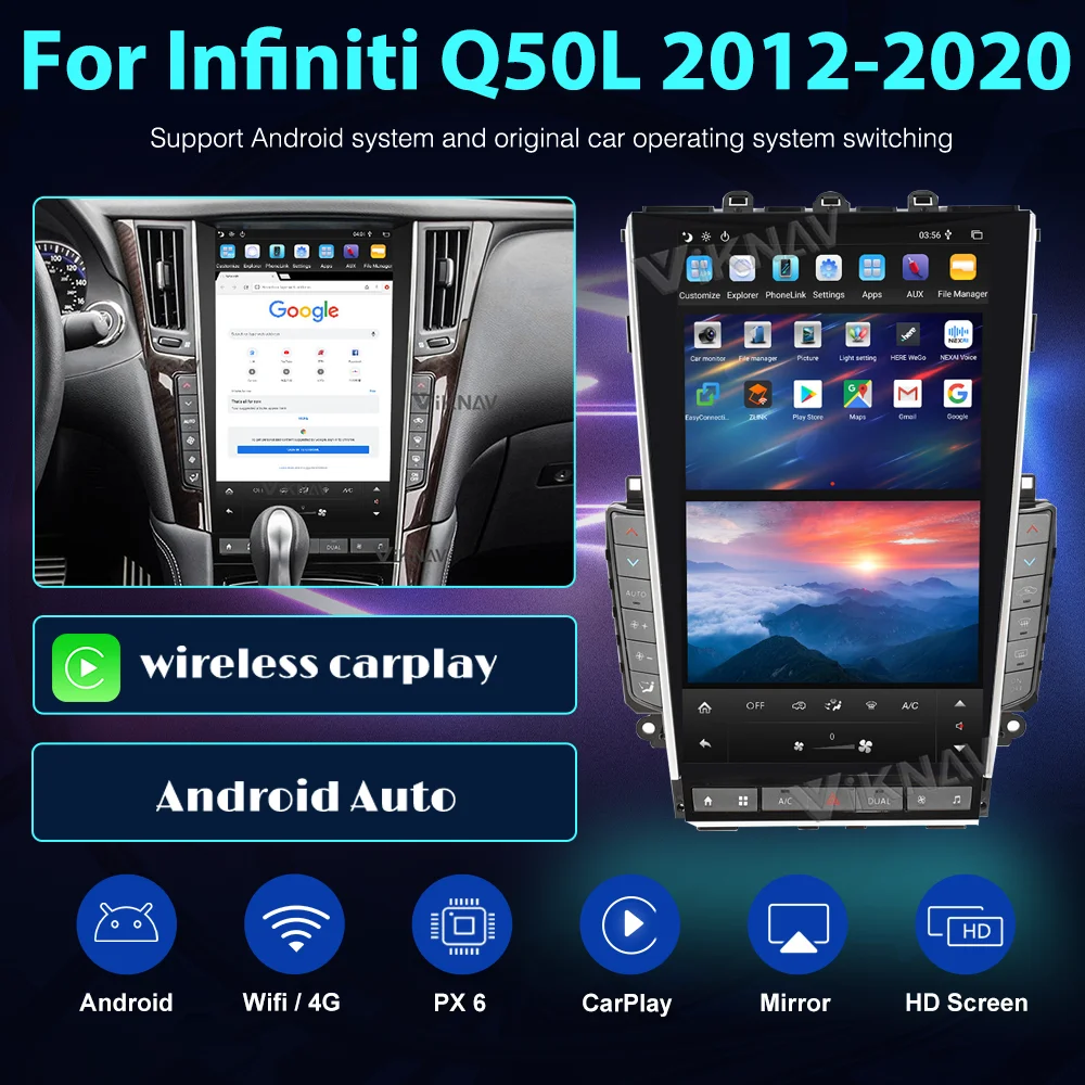 Android11-For-Infiniti-Q50-Q50L-2012-2020-Car-Radio-DVD-Multimedia-Video-Player-Stereo-Auto ...