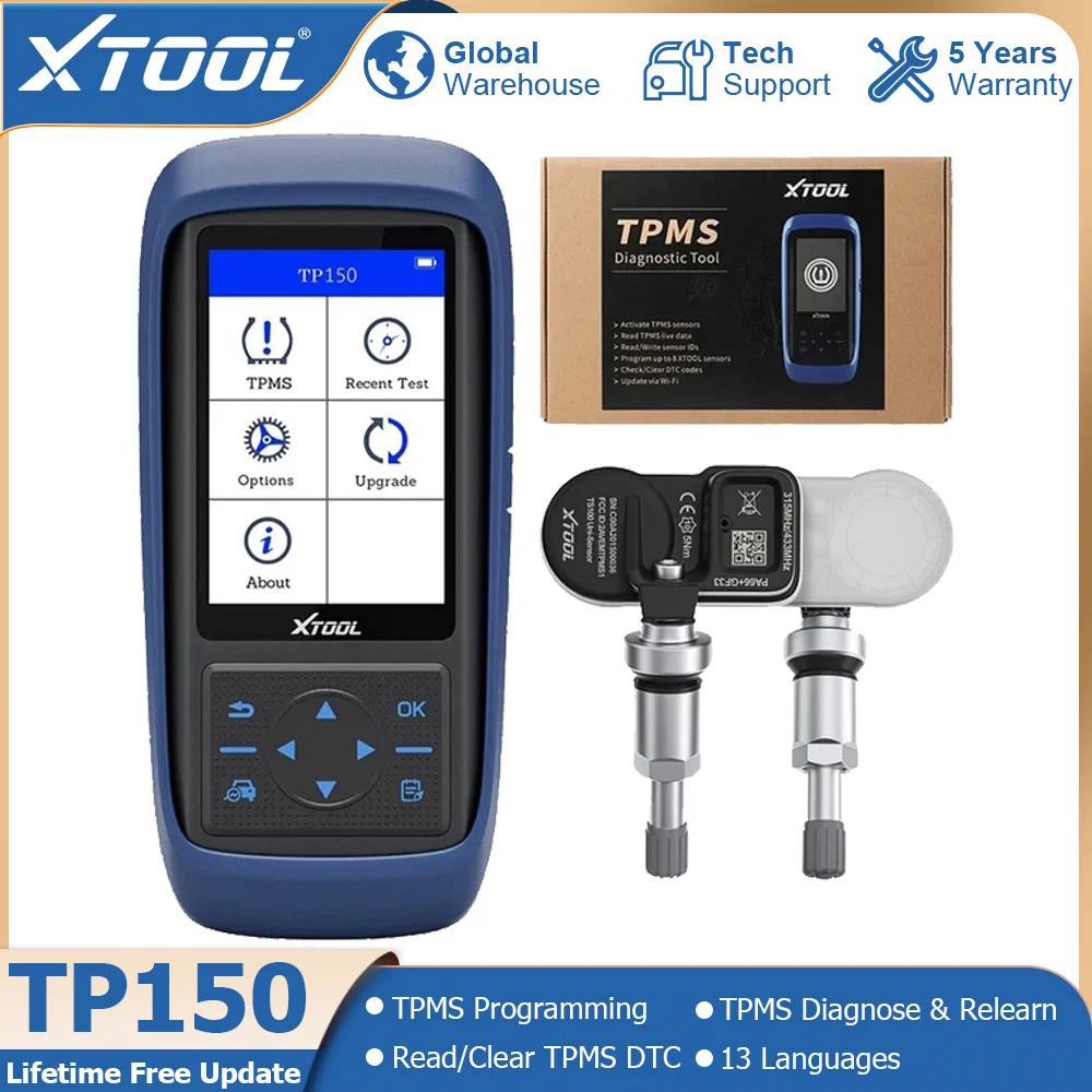 XTOOL-TP150-TPMS-Relearn-Tool-Program-TS100-Sensor-TPMS-Diagnostics ...