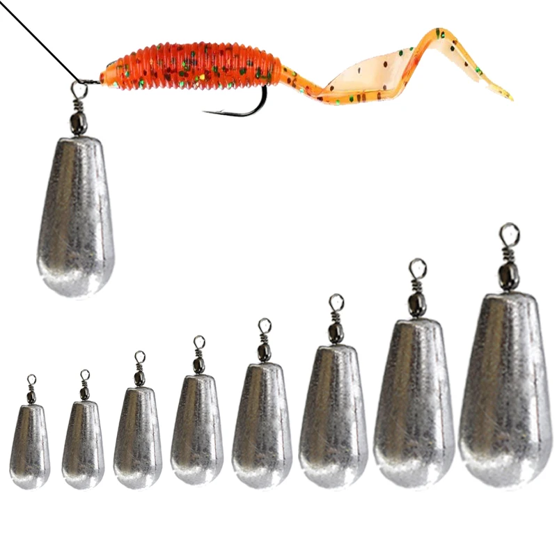 10pcs/lot Fishing Weight Sinkers 7g 10g 15g 20g 25g 30g Fish Weight ...