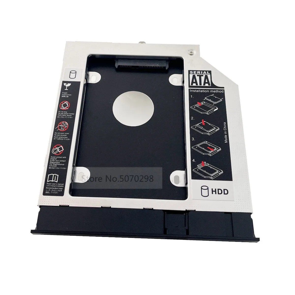 With Bezel Front Cover Faceplate 2nd Sata 2.5" Hard Drive Hdd Ssd ...