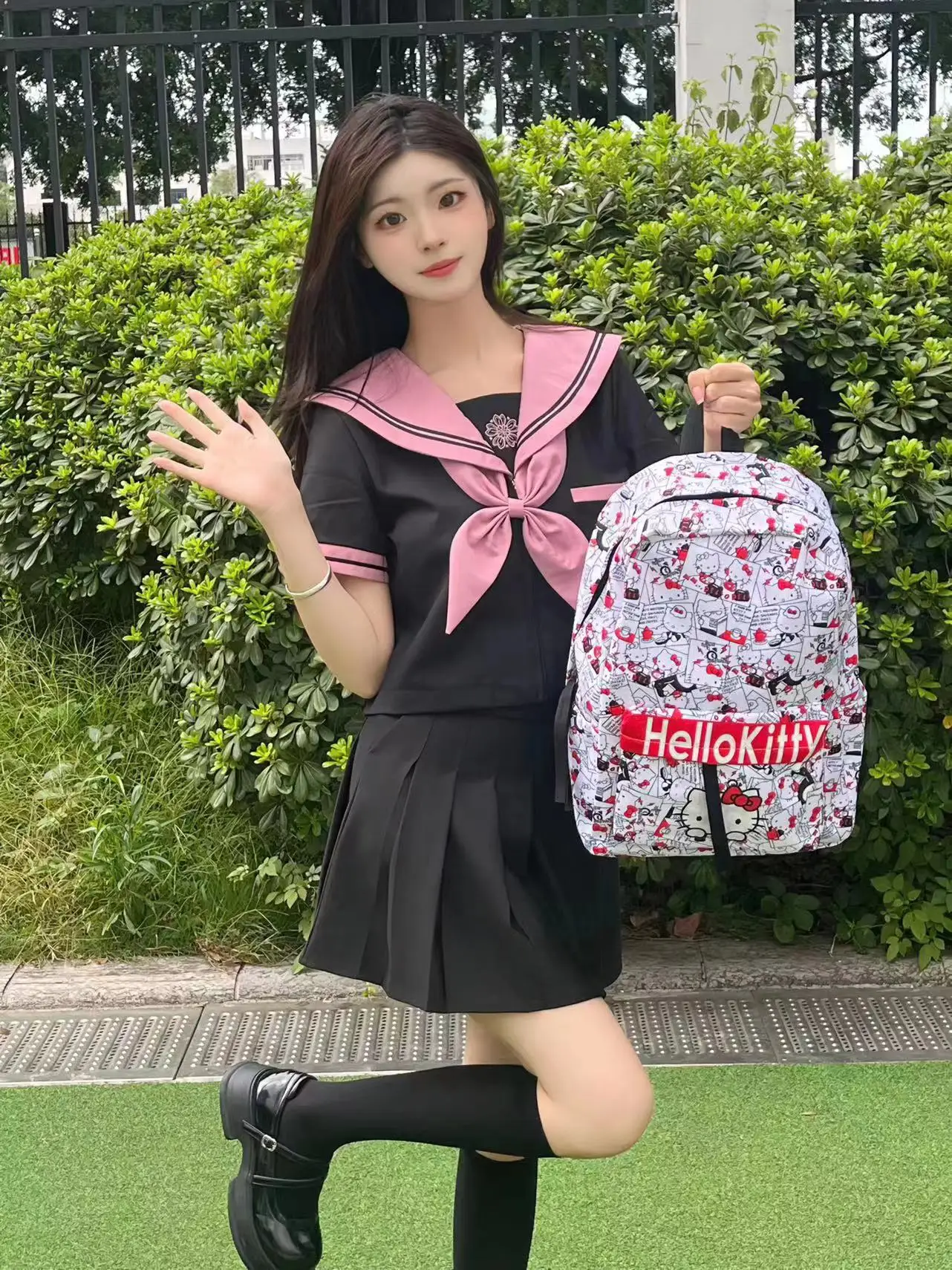 Hello-Kitty-school-bag-backpack-cute-lightweight-backpack-for-men-and ...