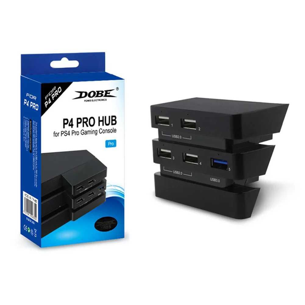 5-Ports-USB-Hub-3-0-2-0-Black-Game-Console-Extend-USB-Adapter-USB ...