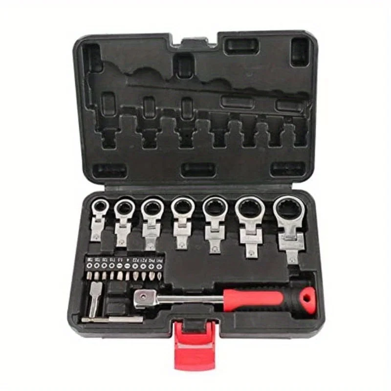 8mm-19mm Metric Replaceable Diameter One-Way Ratchet Heads, 20 Piece ...