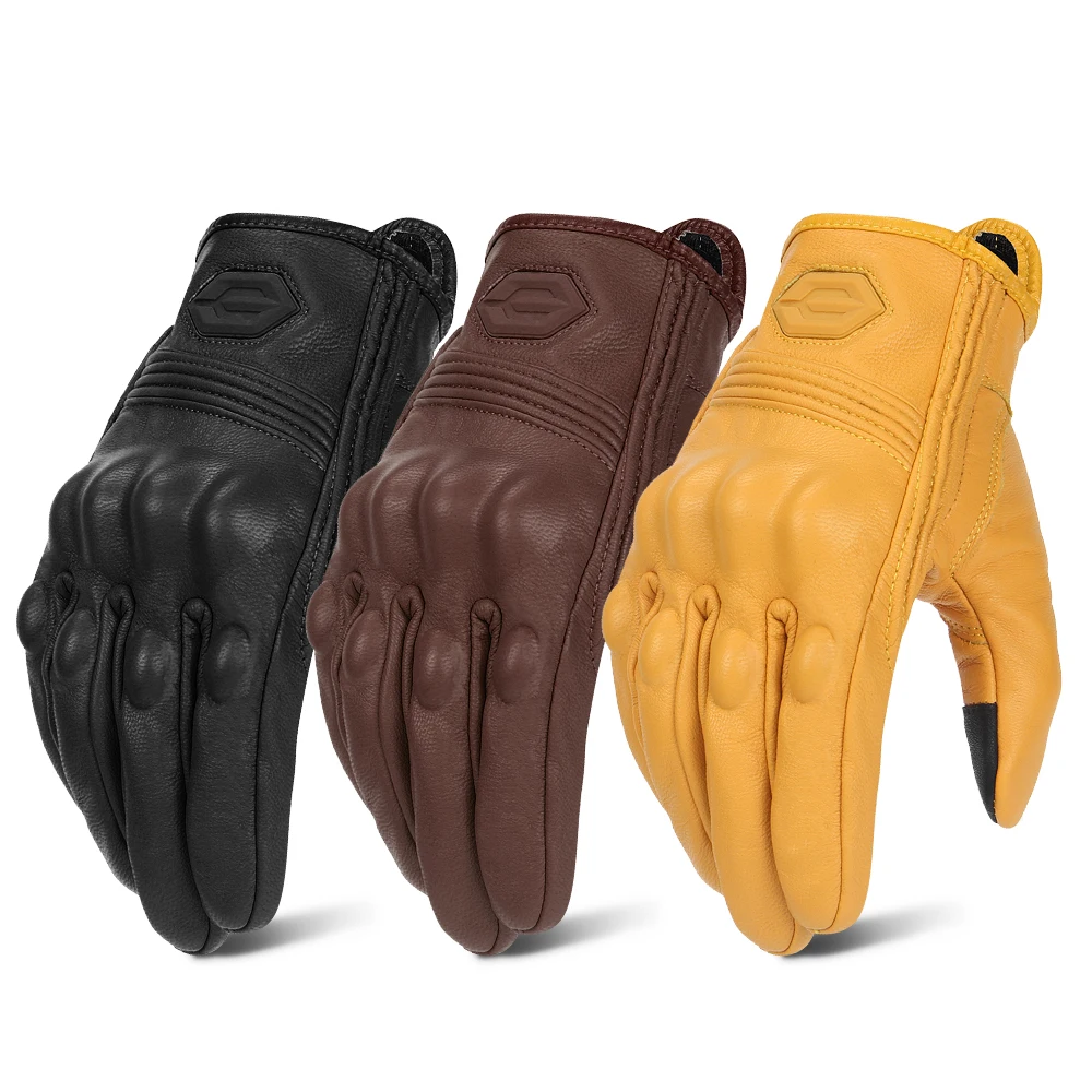 2024-Leather-Motorcycle-Gloves-Men-Summer-Breathable-Motorbike-Riding ...
