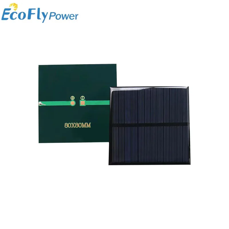 6V 150mA 80x80mm Mini Solar Panel Solar Cell Epoxy Board DIY Battery ...