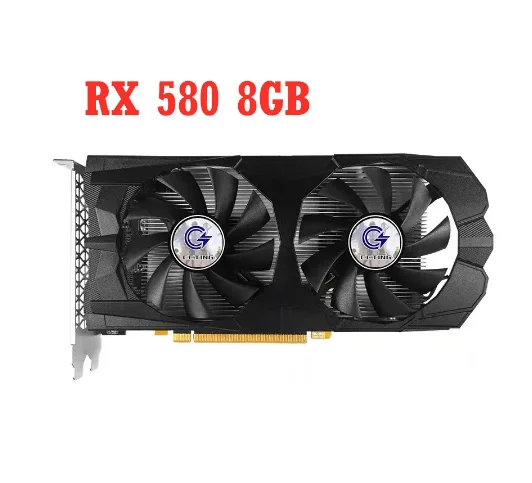 Rx 580 8g placas gráficas 2048sp 1206mhz 256bit gddr5 hdmi compatível dvi displayport gpu rx580 ...