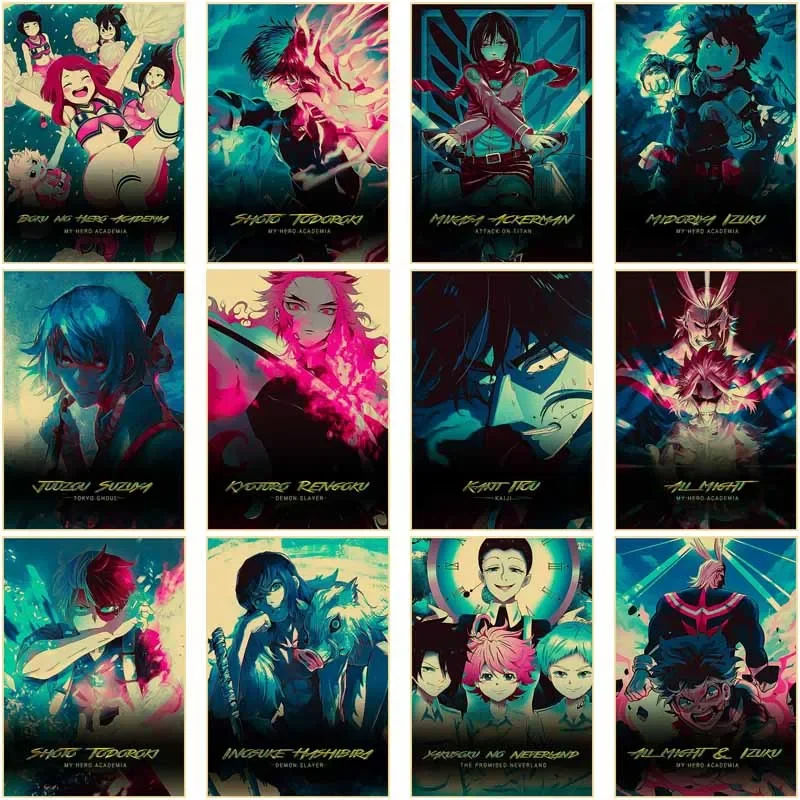 Anime-Poster-Art-Print-Room-Decor-Wall-Decoration-Painting-Home ...