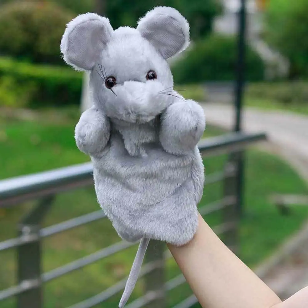 Mouse-Hand-Puppet-Animal-Plush-Doll-Stuffed-Toys-Cartoon-Finger-Puppet ...
