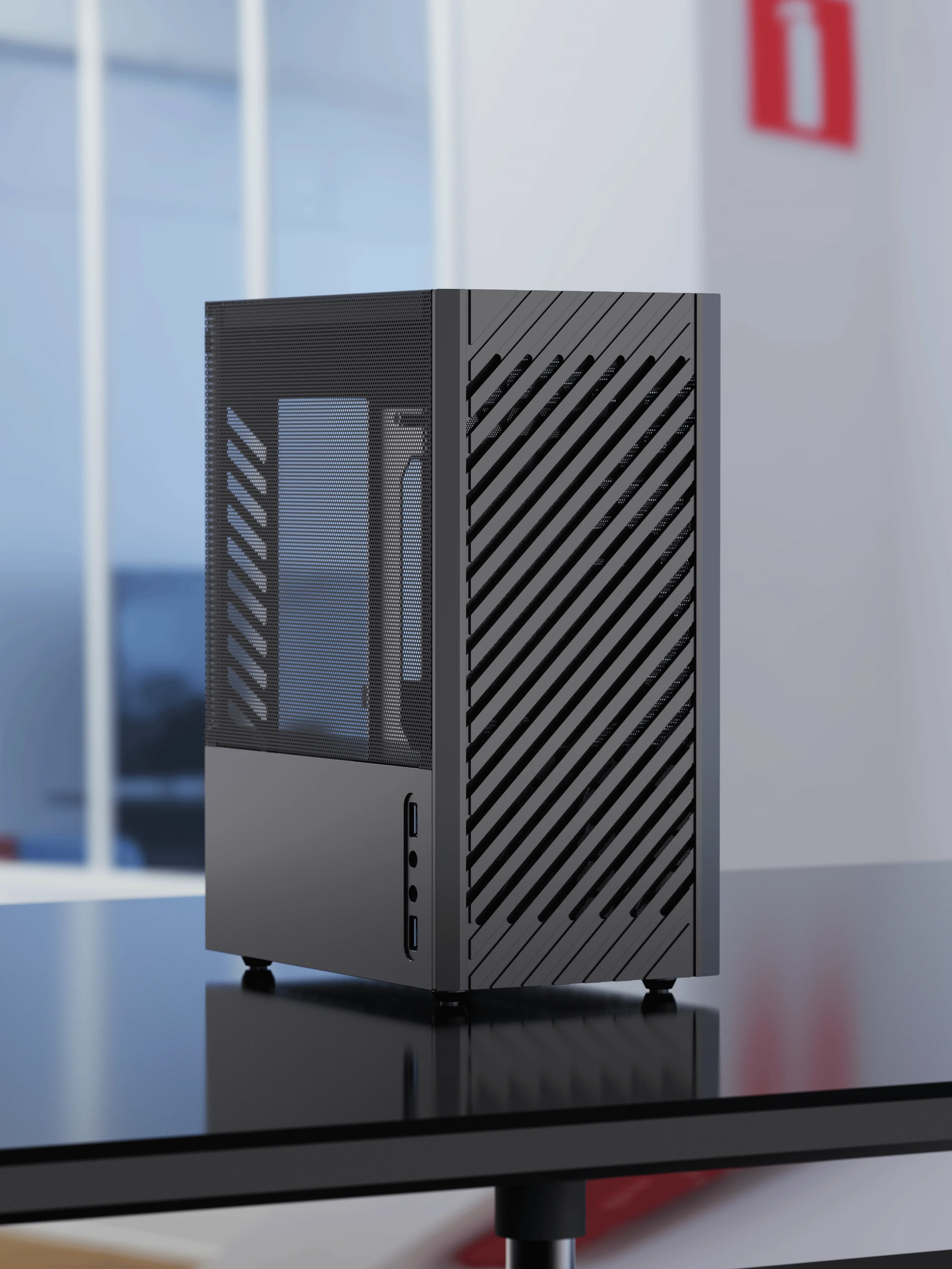 Liga-de-alum-nio-CNC-Desktop-Computer-Rider-R2-ITX-Chassis-Refrigerado ...