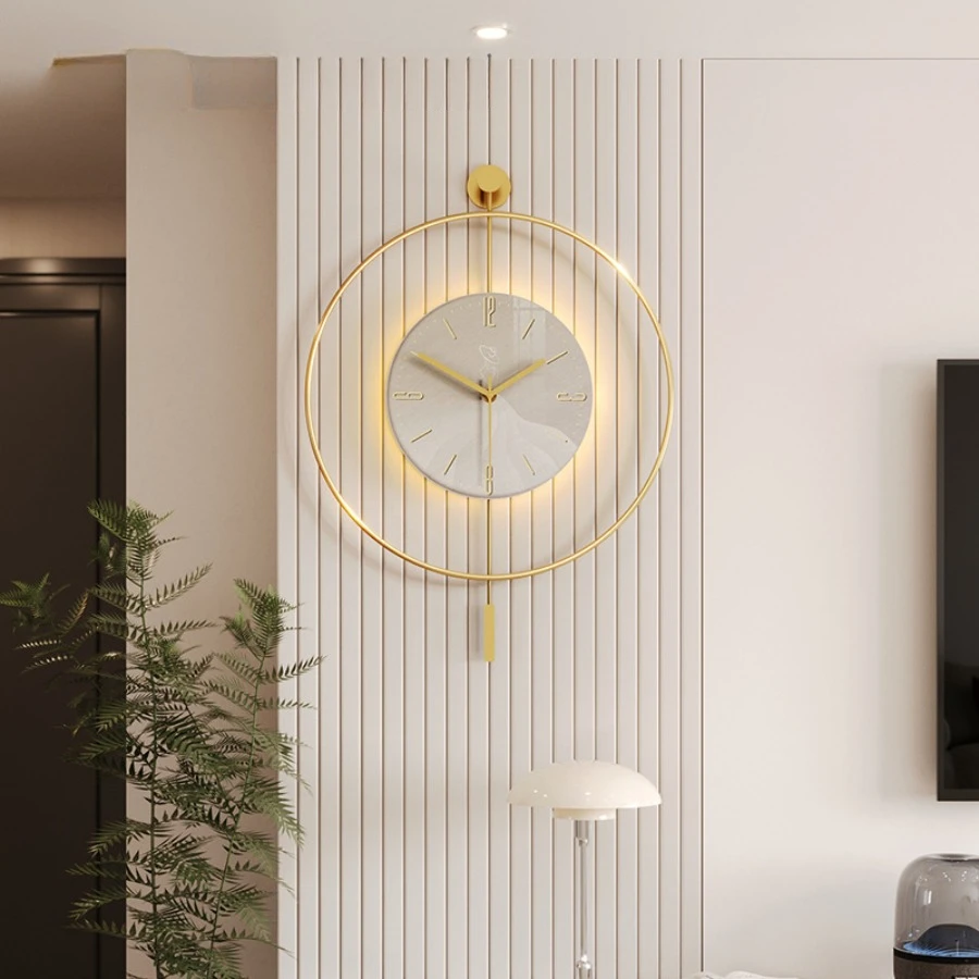 Elegant-Living-Room-Wall-Clock-Wall-Decor-Bedroom-Digital-Wall-Clock ...